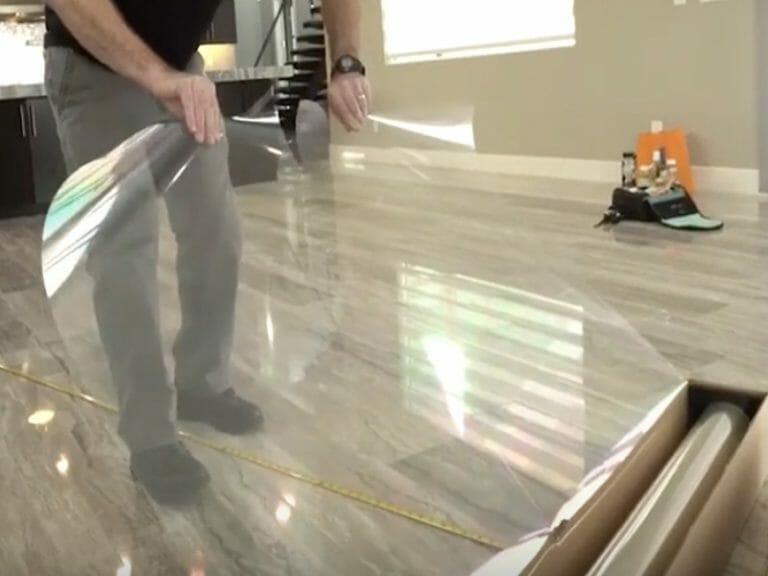 Tuffskin - A Film Applied by The Marble Man to Prevent Etching and Staining